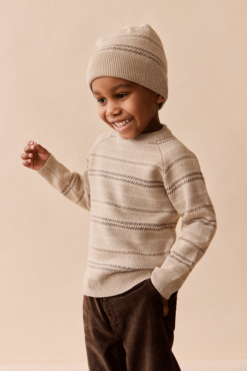 Cedric Knit Jumper - Cedric Stripe – Jamie Kay AU