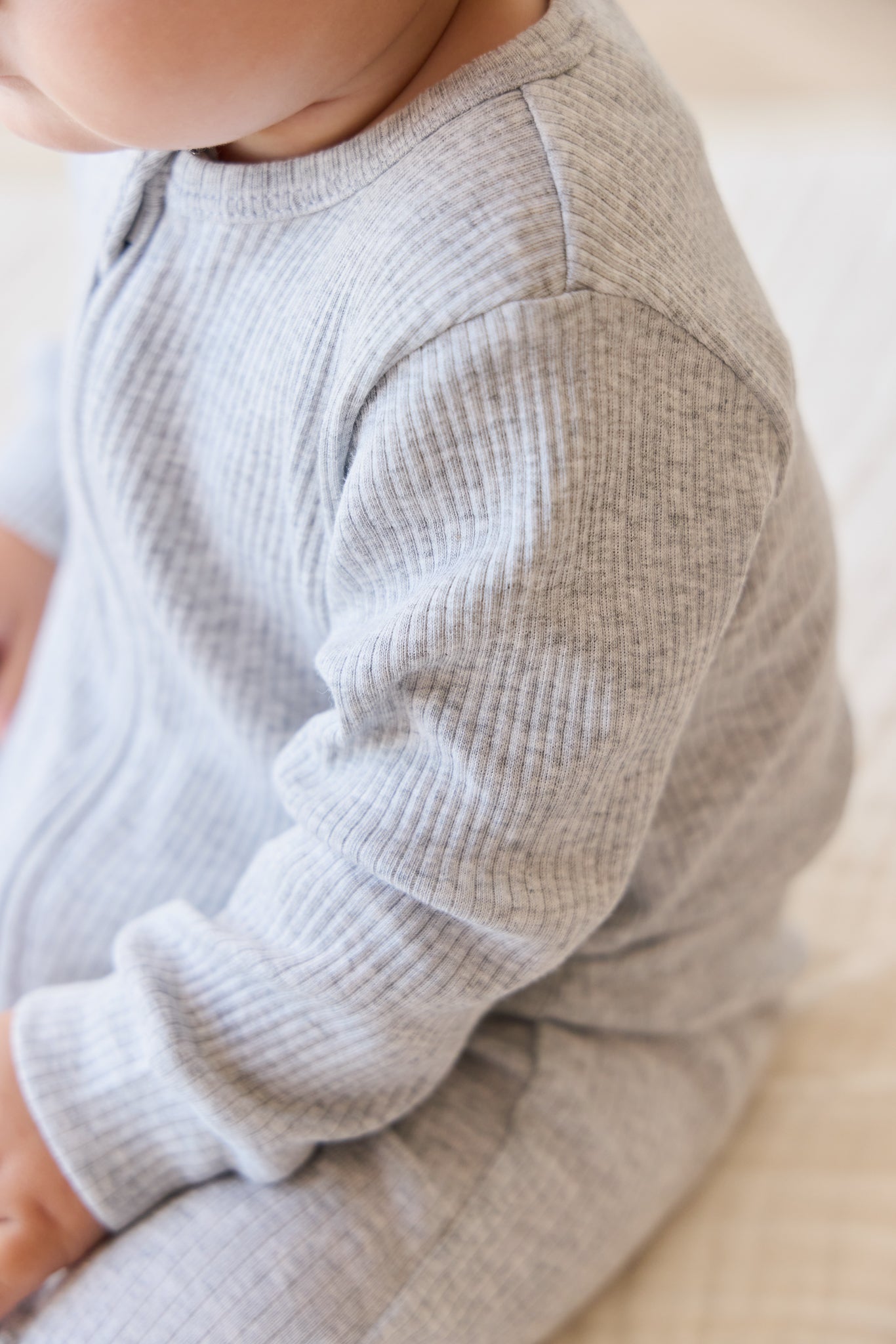 Organic Cotton Modal Frankie Onepiece - Light Grey Marle – Jamie Kay AU