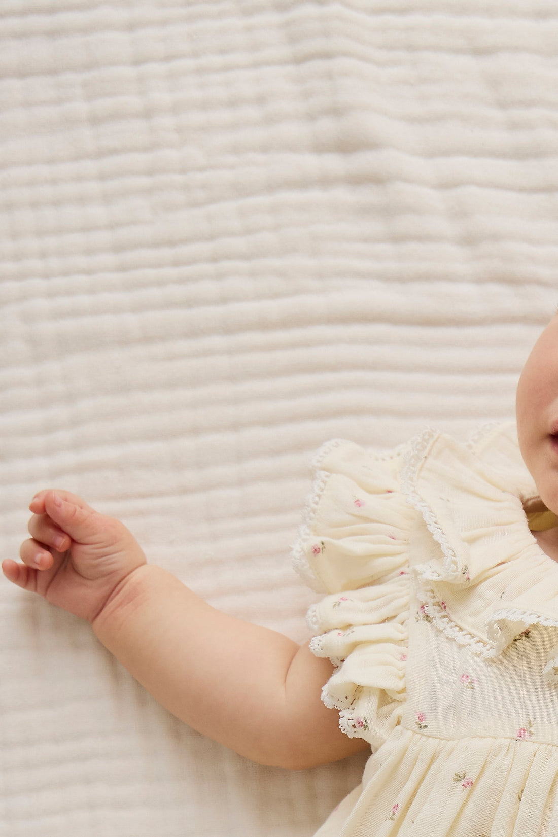 Organic Cotton Muslin Frannie Playsuit - Willow Rose – Jamie Kay AU