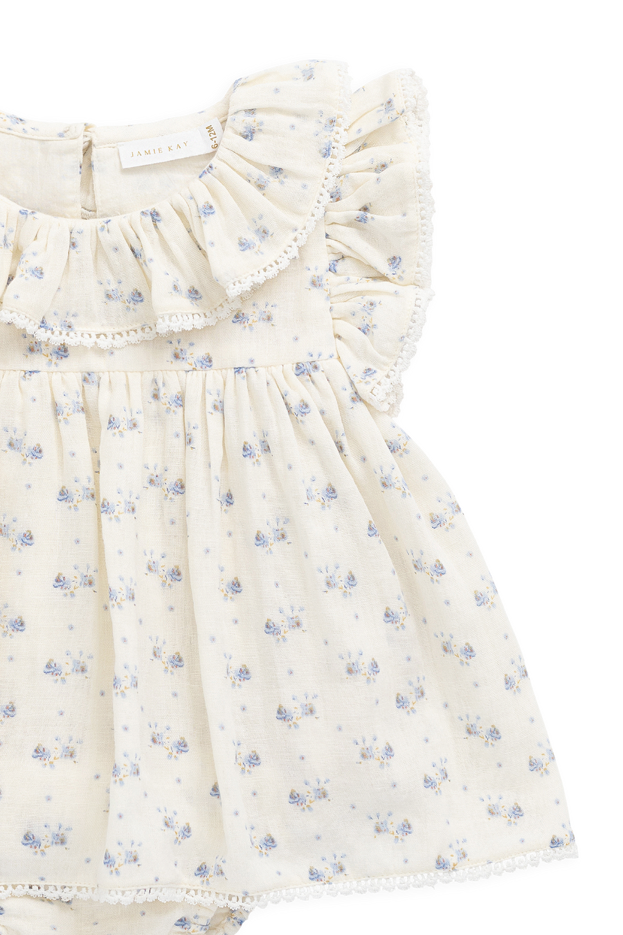Organic Cotton Muslin Frannie Playsuit-Molly Blue – Jamie Kay AU