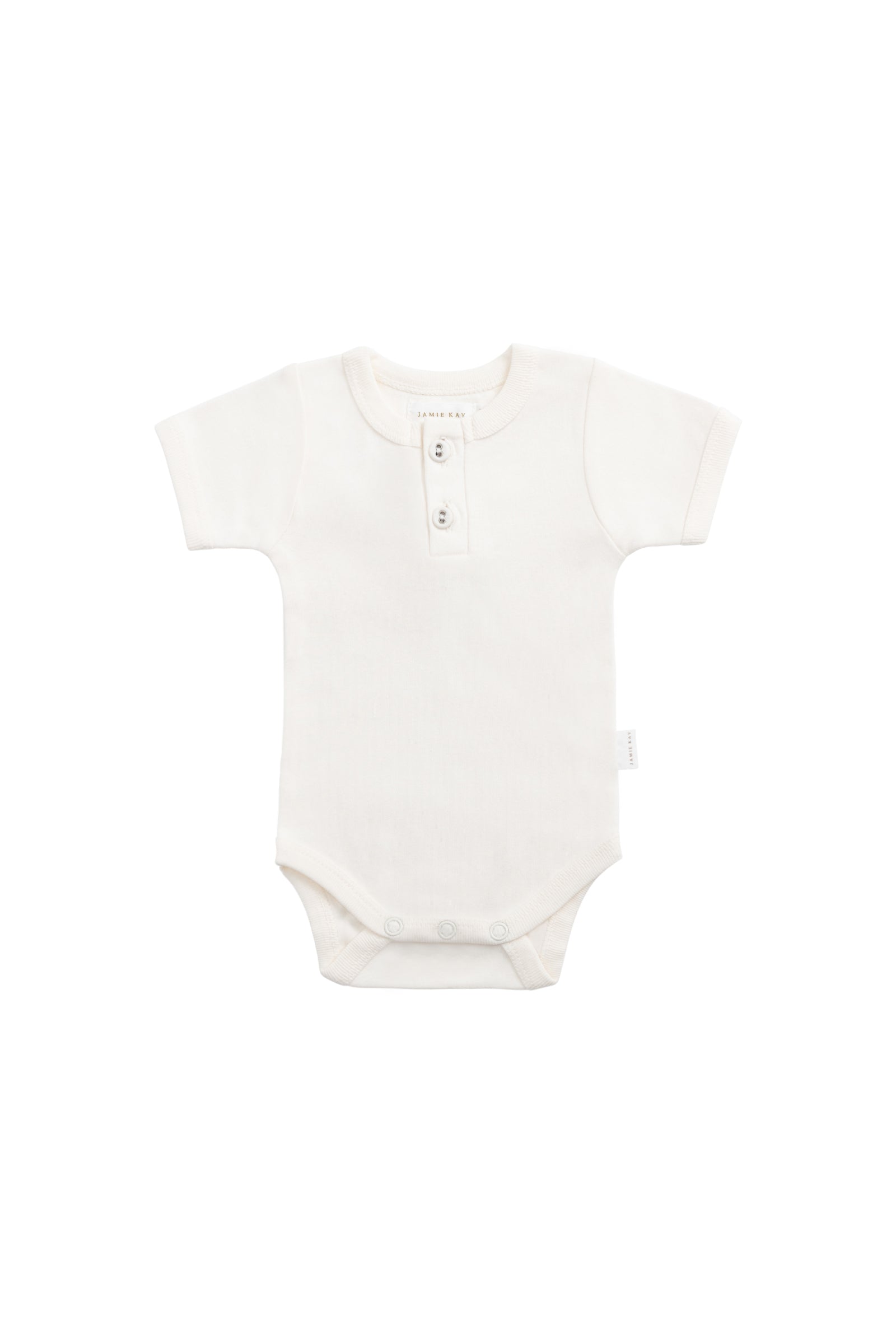 Organic Cotton Darcy Tee Bodysuit - Milk – Jamie Kay AU
